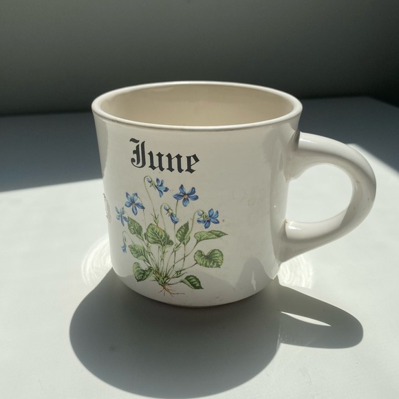 Dining | Vintage Papel June Mug June Birth Flower | Poshmark